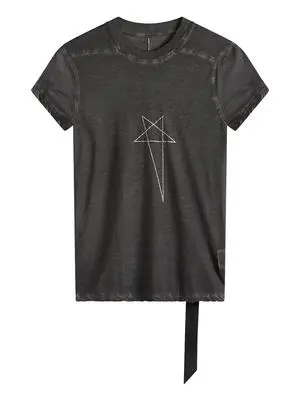 Rick Owens Level T-shirt - Faded Black/silver