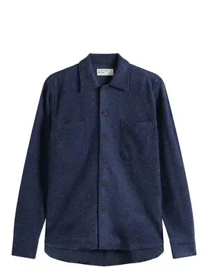 Universal Works Dam Marl Work Shirt - Navy
