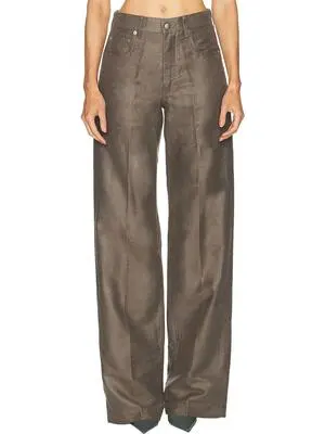 Rick Owens Geth Wide Leg Trousers - Dust