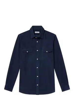 Boglioli Cotton-corduroy Shirt - Blue