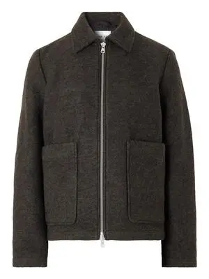 Nn07 NN07 - Gael Brushed Wool-Blend Jacket - Men - Gray - S Gray