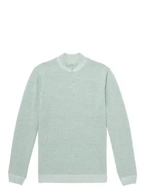 Peter Millar Barlow Half-zip Sweater - Green