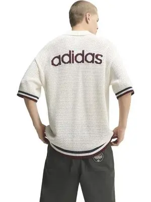 Adidas Crochet Jersey - Cloud White