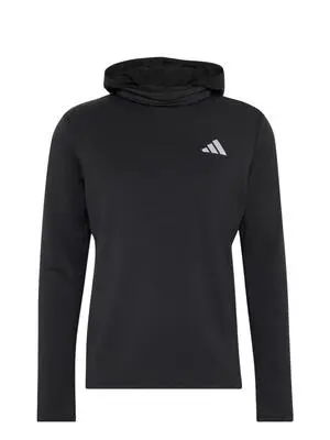 Adidas Adi365 Running Essentials Winterized Long Sleeve Hooded Track Top - Black