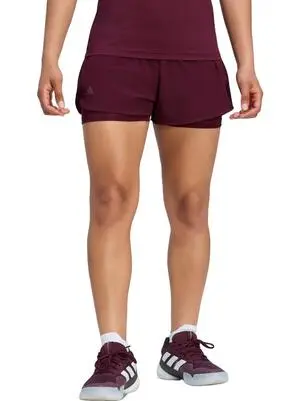 Adidas Climacool 2-in-1 Match Shorts - Maroon