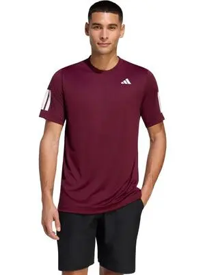 Adidas Club Tennis Climacool 3-stripes Tee - Maroon