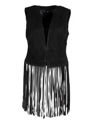 MAURITIUS Mauritius Fringed Nubuck Leather Vest