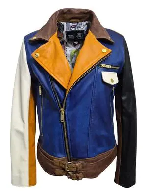 ZASTASTUDIO Artifact Theory Biker Leather Jacket - Black