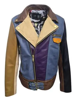 ZASTASTUDIO Artifact Theory Biker Leather Jacket - Black