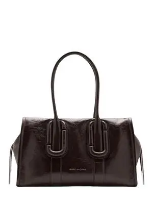 Marc Jacobs Structured Leather Tote Bag - Black