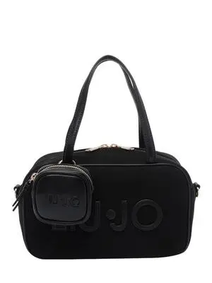 Liu Jo Logo Shoulder Bag With Mini Pouch - Black