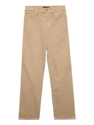 7 For All Mankind Corduroy Straight-leg Pants - No