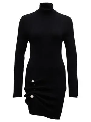 GIUSEPPE DI MORABITO Giuseppe Di Morabito High Neck Ribbed Dress