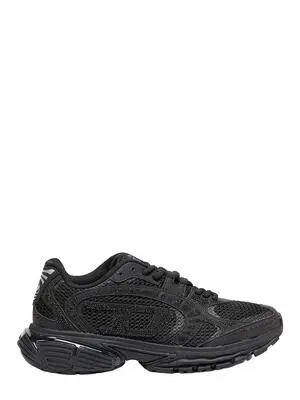 DIESEL® S-pro-v-dense Monochrome Layered Mesh Sneakers With Rhinestone Embellishments - Black
