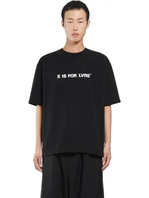 ADRIATIQUE X Metal Heart Boxy Tee - Black