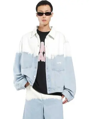 ADRIATIQUE X Lvrs Washed Denim Jacket - Blue
