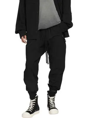 THOM KROM Stretch Nylon Jersey Track Pants - Black