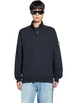 Stone Island 6100068 Half-zip Sweatshirt - Black