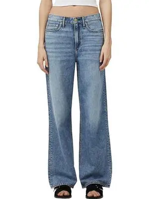 Rag & Bone Featherweight Logan Wide Leg Jeans - Audrey
