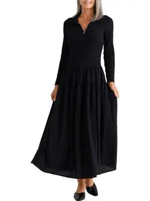 BRAVE+TRUE Juliette Long Sleeve Maxi Dress