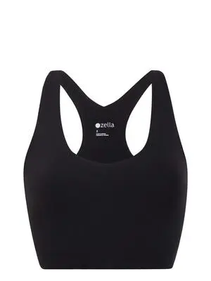 Zella Studio Luxe Essential Racerback Sports Bra - Black