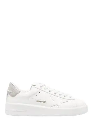 GOLDEN GOOSE GOLDEN GOOSE Purestar Leather Sneakers Silver