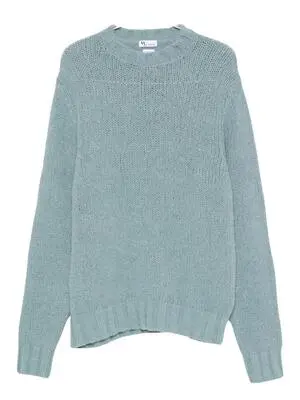 DOPPIA A Crewneck Knit Sweater - Light Blue