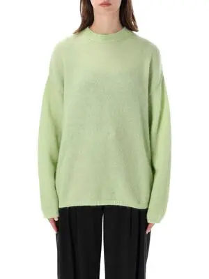 THE FRANKIE SHOP Oversized Crewneck Sweater - Lime