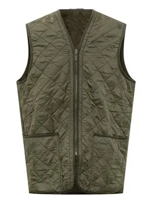Barbour BARBOUR Quilted Zip-Front Vest Olive
