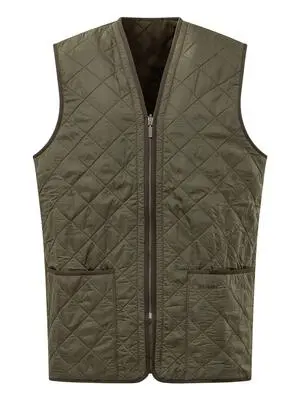 Barbour Quilted Zip-Front Vest Olive
