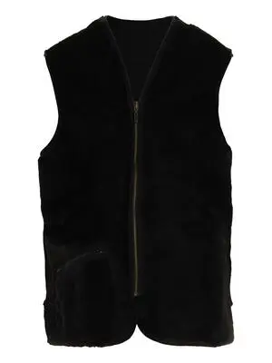 BARBOUR BARBOUR Faux Fur Zip-Front Vest