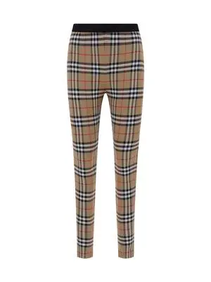 Burberry Archive Check Leggings - Brown