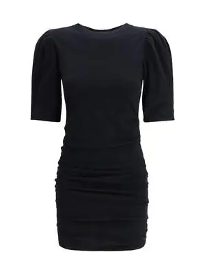 Isabel Marant Étoile Mini Dress In Stretch Cotton - Black