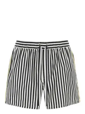 Dolce & Gabbana Embroidered Poplin Bermuda Shorts - Multicolor