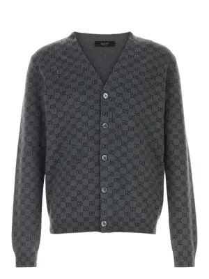 Gucci Embroidered Wool Blend Cardigan - Multicolor