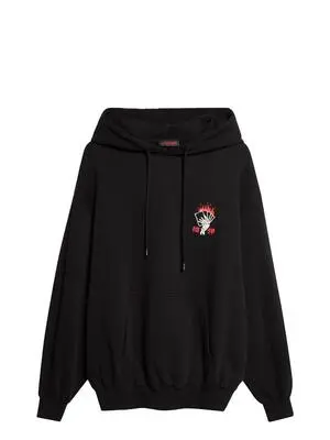LU'U DAN LU'U DAN Black Graphic Hoodie