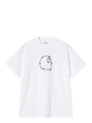Carhartt Wip Short Sleeve Barbwire C T-shirt - White