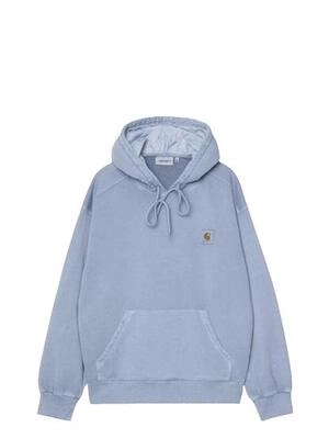 Carhartt Wip Hooded Nelson Sweatshirt - Gentle Blue Garment Dyed