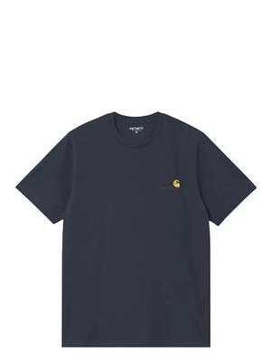 Carhartt Wip Short Sleeve American Script T-shirt - Deep Night
