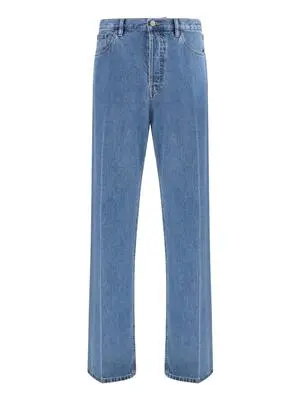 Valentino Garavani Straight-leg Denim Jeans - Light Blue