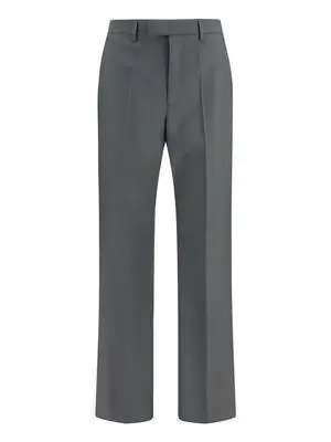 Valentino Garavani Wool And Mohair Tailored Pants - Grey