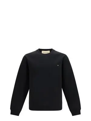 Valentino Garavani Sweatshirt With Pocket And Vlogo Ale - Black