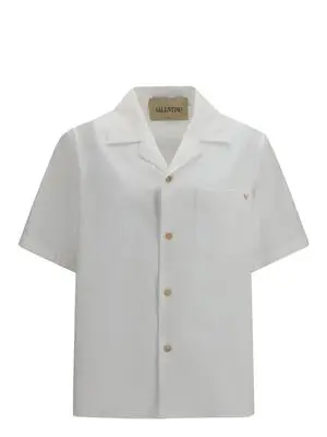 Valentino Garavani Short-sleeve Shirt With Vlogo - White