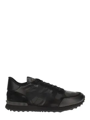 Valentino Garavani VALENTINO GARAVANI Rockrunner Camouflage Sneakers Black