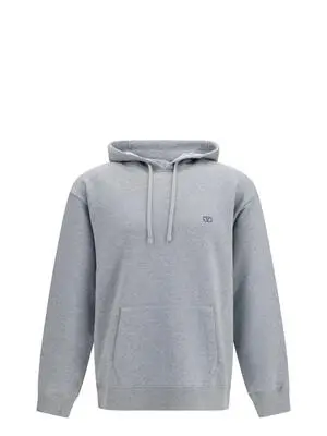 Valentino Garavani Vlogo Ignature Hoodie - Grey