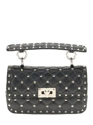 VALENTINO Rockstud Spike Mini Top Handle Bag In Nappa