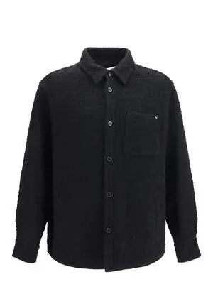 VALENTINO VALENTINO Textured High-Neck Jacket