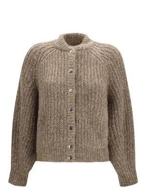 Brunello Cucinelli Sequin Cardigan - Brown