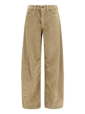 R13 Janine Barrel Leg Corduroy Jeans - Brown