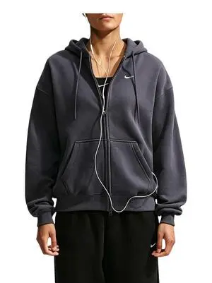 Nike Studio Fleece Oversized Hoodie - Gridiron/sail